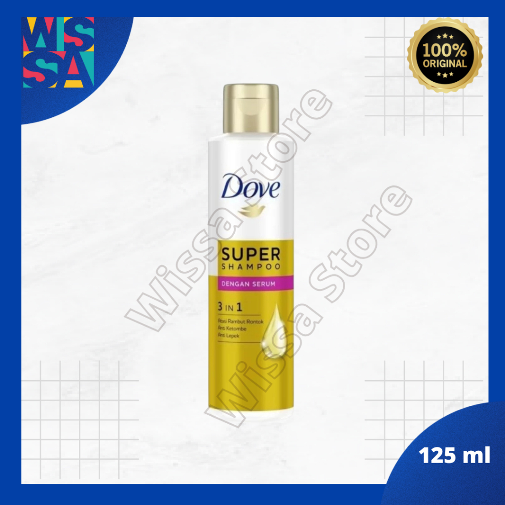 Jual Dove Super Shampoo 3 in 1 With Serum Sampo Botol 125 ml | Shopee ...
