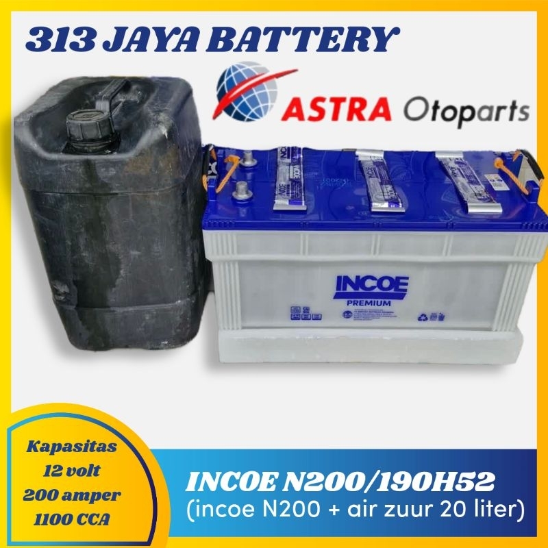 Jual AKI INCOE PREMIUM N200 / 190H52 12 volt 200amper (termasuk air ...