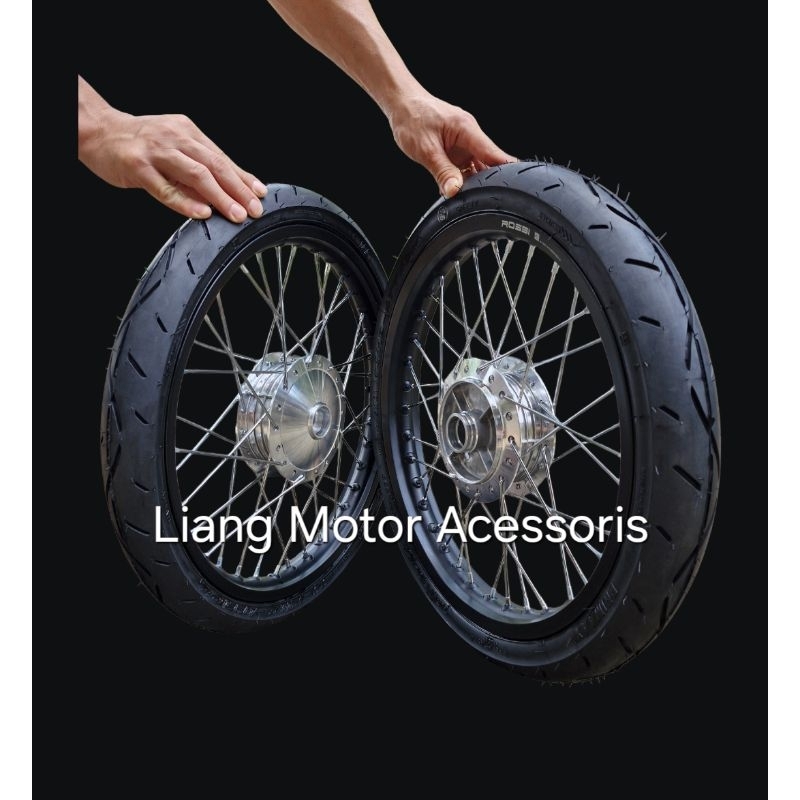 Jual Sepaket Velg VRossi Ring 17 Tromol Set Jari2 Plus Ban - Honda ...