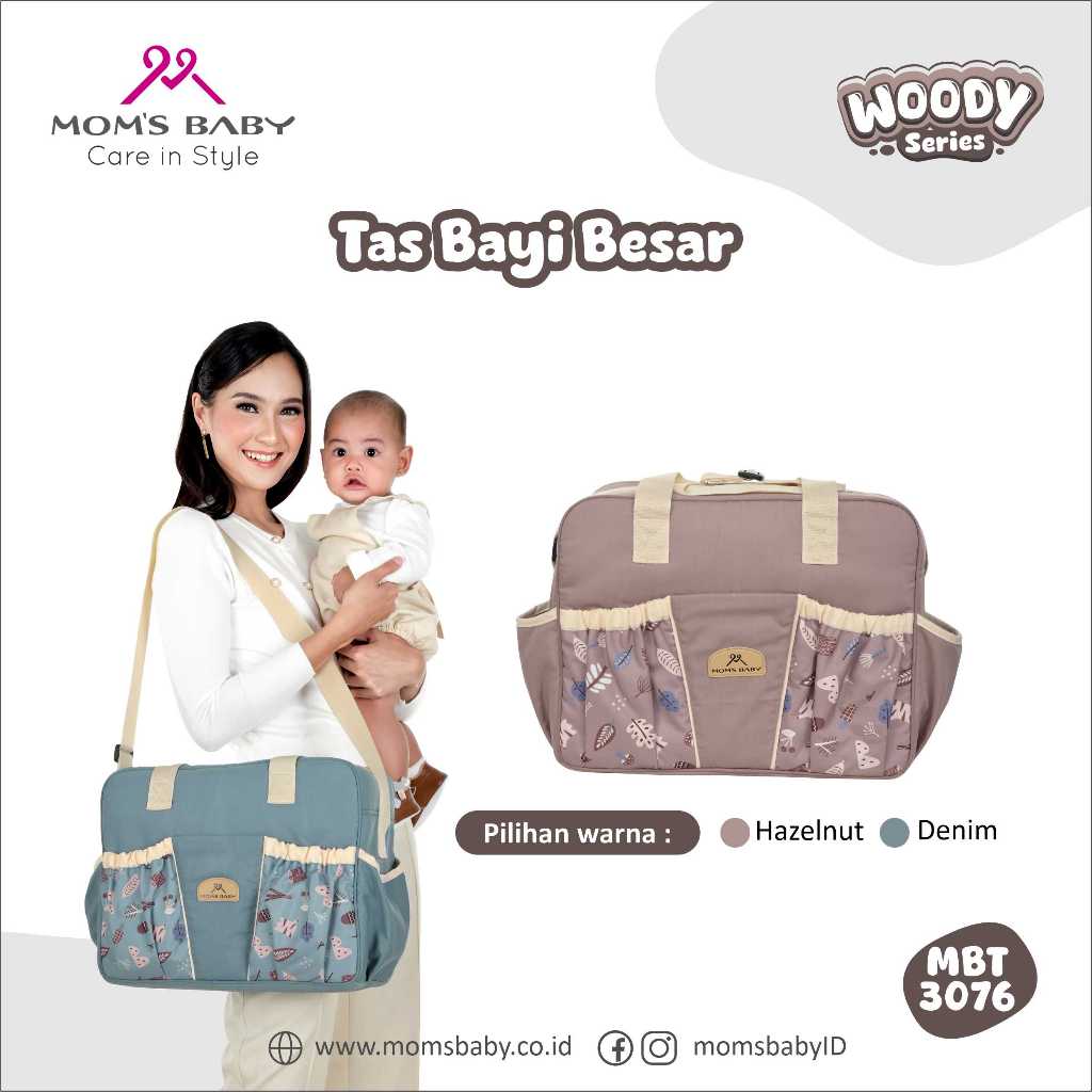 Jual Mom's Baby Tas Bayi Besar Woody Series - MBT3076 | Shopee Indonesia