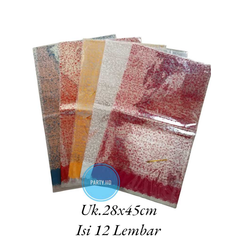 Jual Opp Souvenir 28x45cm / Plastik Opp Bintang Flower / Plastik Ultah ...