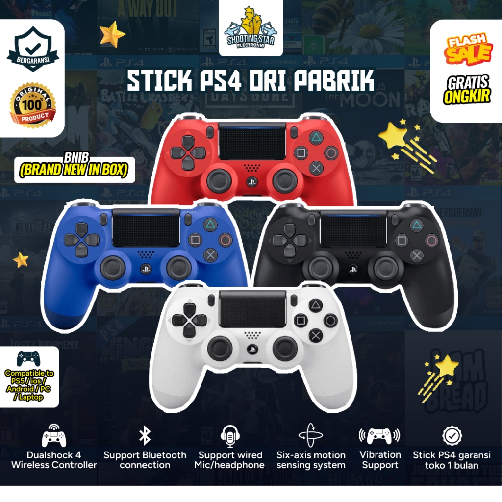 Jual Stik PS4 Dualshock 4 Wireless Controller Original Pabrik - Stick ...