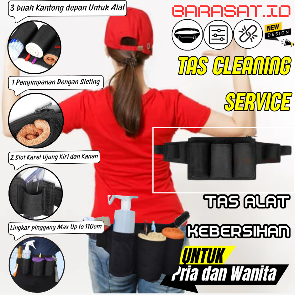 Jual Tas Cleaning Service Caddy Bag Peralatan Petugas Kebersihan Pria ...