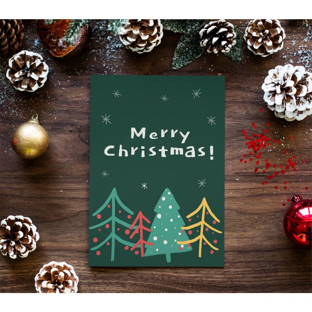 Jual (ISI 25 PCS) Kartu Ucapan Selamat Hari Natal / Happy Merry ...