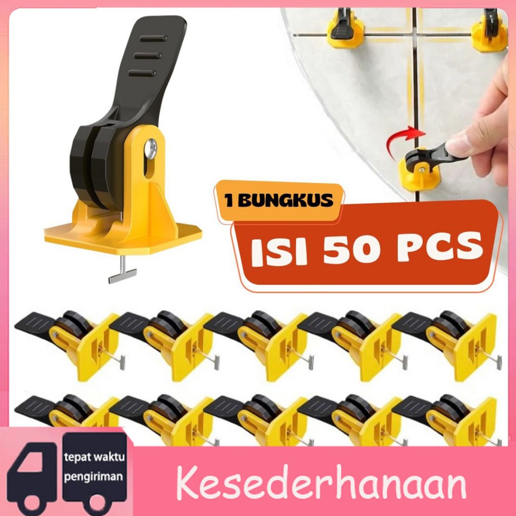 Jual 50PCS alat perata granit 1mm/1.5mm/Reuseable Tile Leveling nat ...