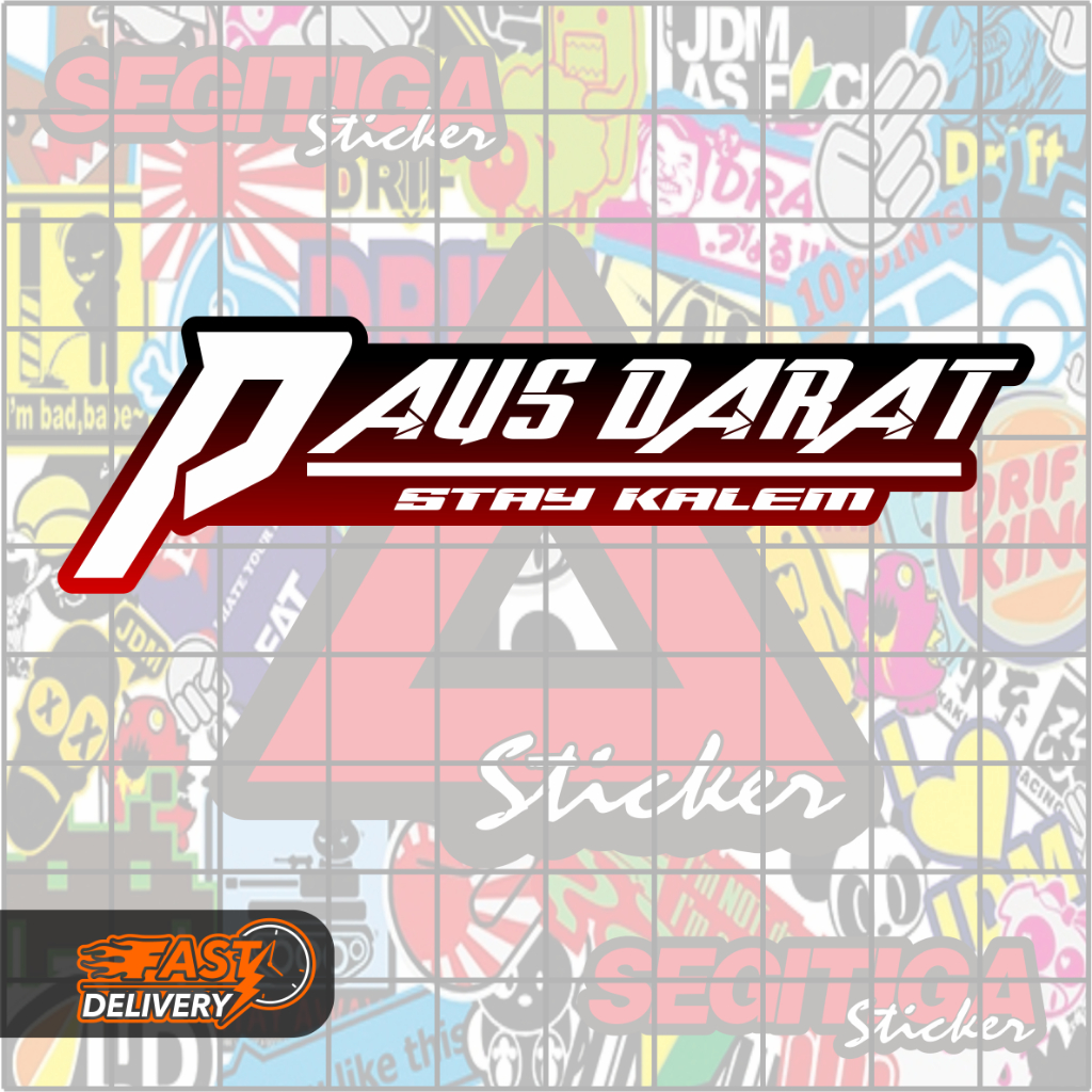 Jual Sticker Paus Darat Ukuran 9x2.5 Cm | Shopee Indonesia