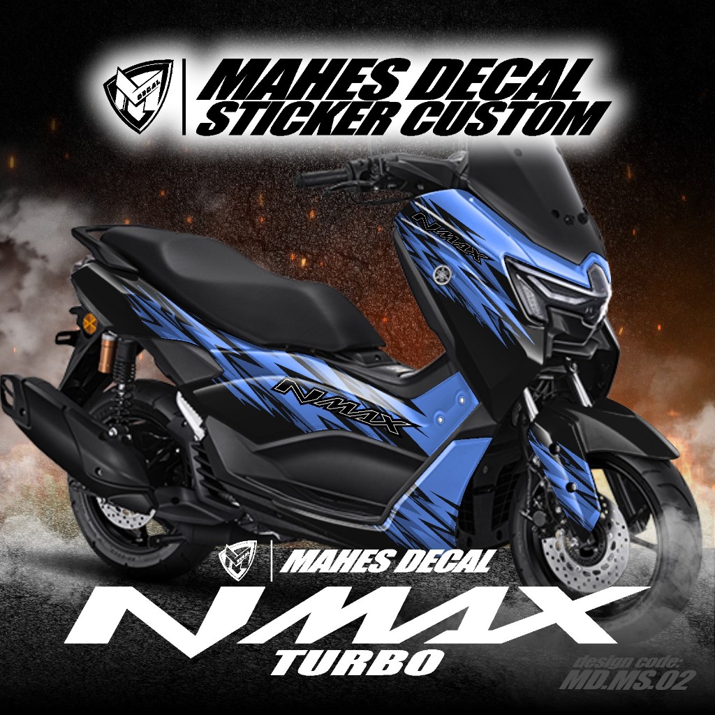 Jual (COD) Decal Sticker Yamaha NMAX TURBO - Stiker NMAX NEW 2024 Full ...