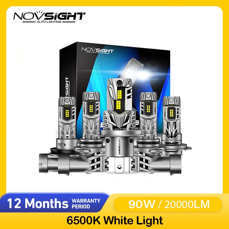 Jual Novsight N63 9006 H7 H1 H3 Car LED Headlight 90w 6500k 20000lm Headlight Bulbs Lampu Utama ...