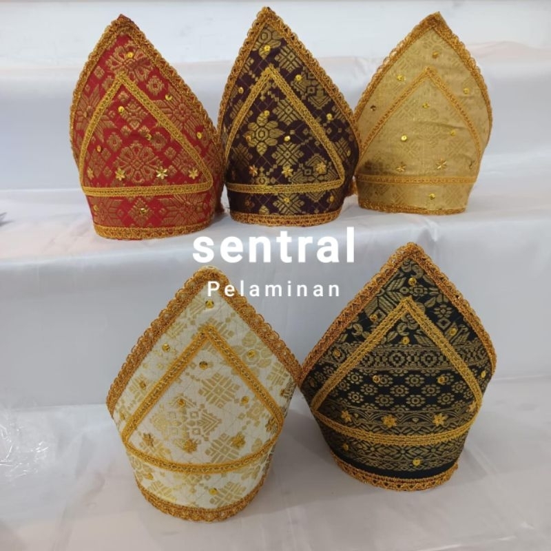 Jual Topi minang/Tanjak minang/deta minang/deta songket/hiasan kepala ...