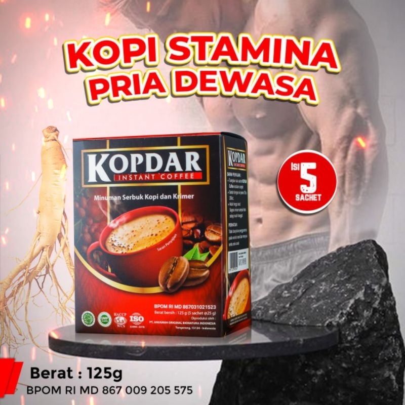 Jual KOPI KOPDAR | Kopi Stamina Pria BPOM Halal Original 100% (Privasi ...