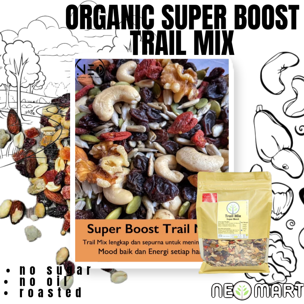 Jual Trail Mix Complete Neo 500gr(1/2kg) (Almond,walnut,sunflower ...