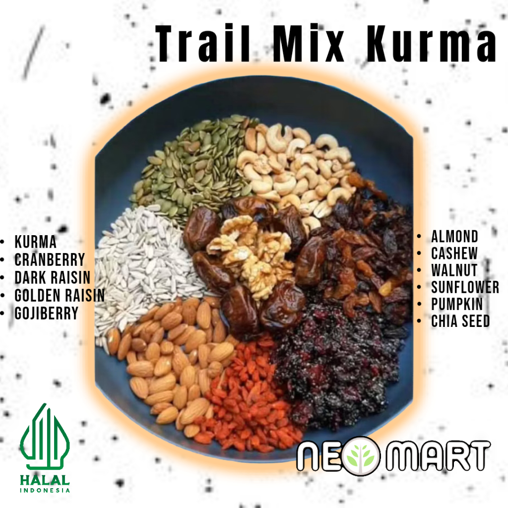 Jual SPESIAL KURMA Trail Mix Complete Neo 250gr(1/4kg) (Kurma,Almond ...
