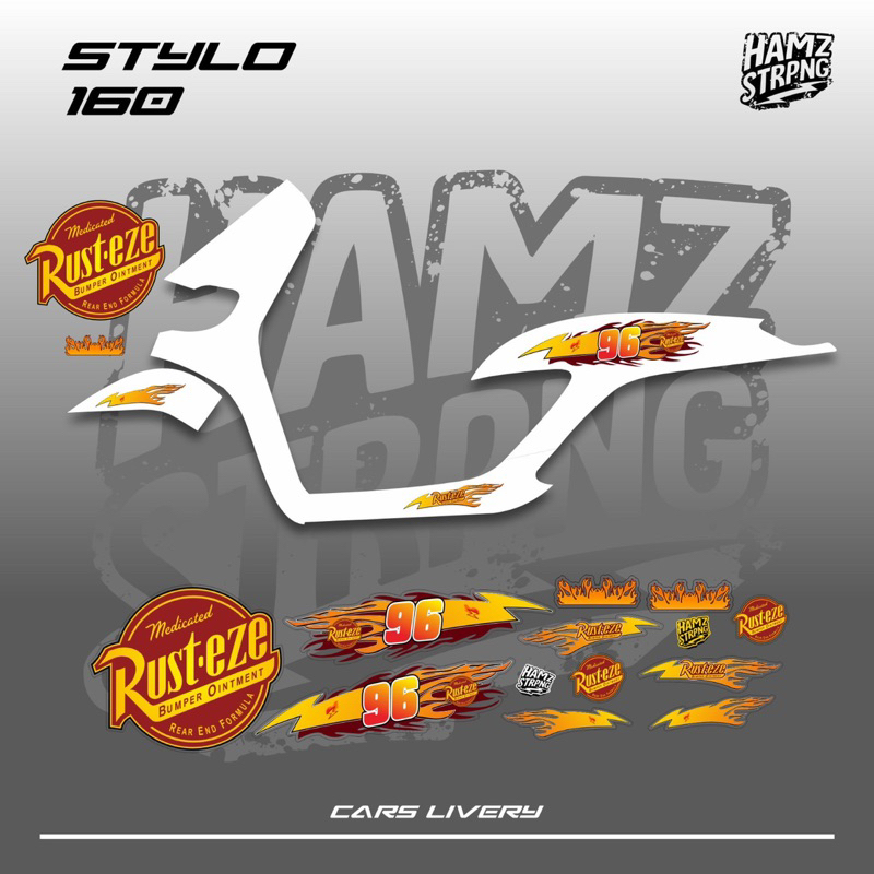 Jual Striping Transparan Honda Stylo 160 Cars Rust-eze Livery | Shopee ...
