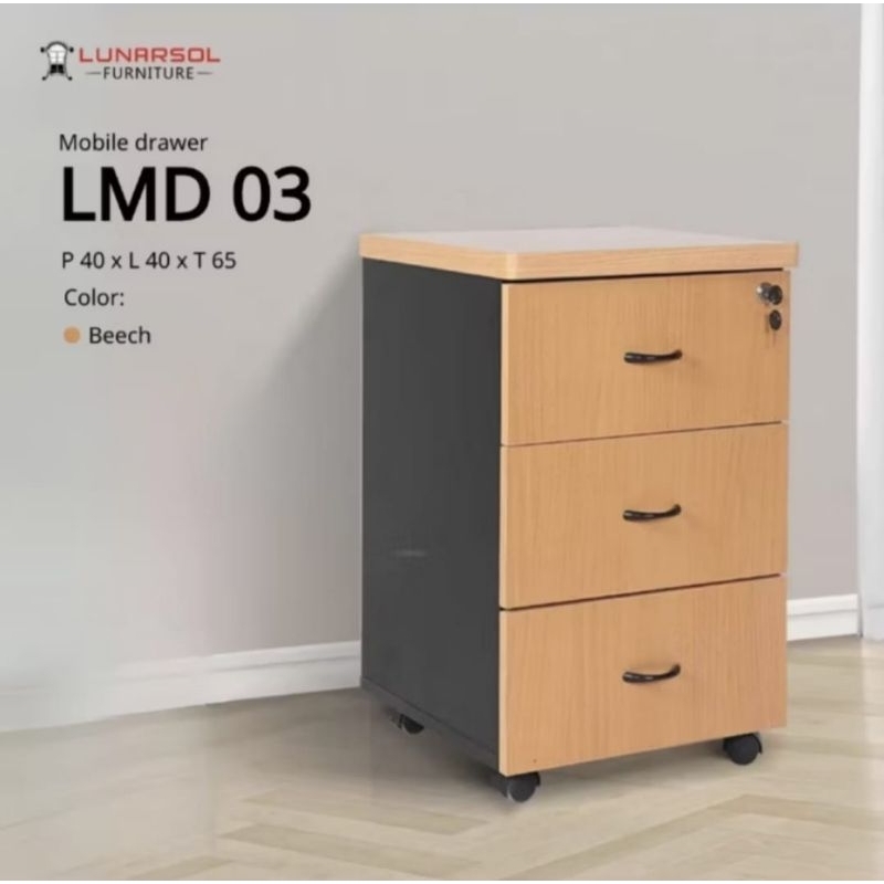 Jual Laci 3 susun tempat Penyimpanan Laci Dorong Laci meja Kantor laci ...
