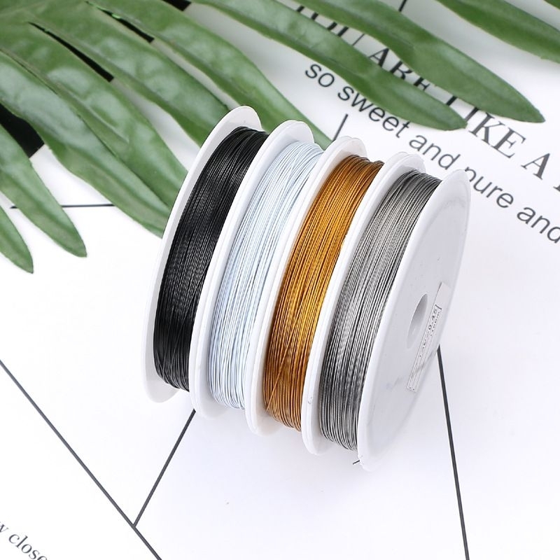 Jual Kawat Tembaga Lentur String Cable Kawat Gelang Kalung Mote ...