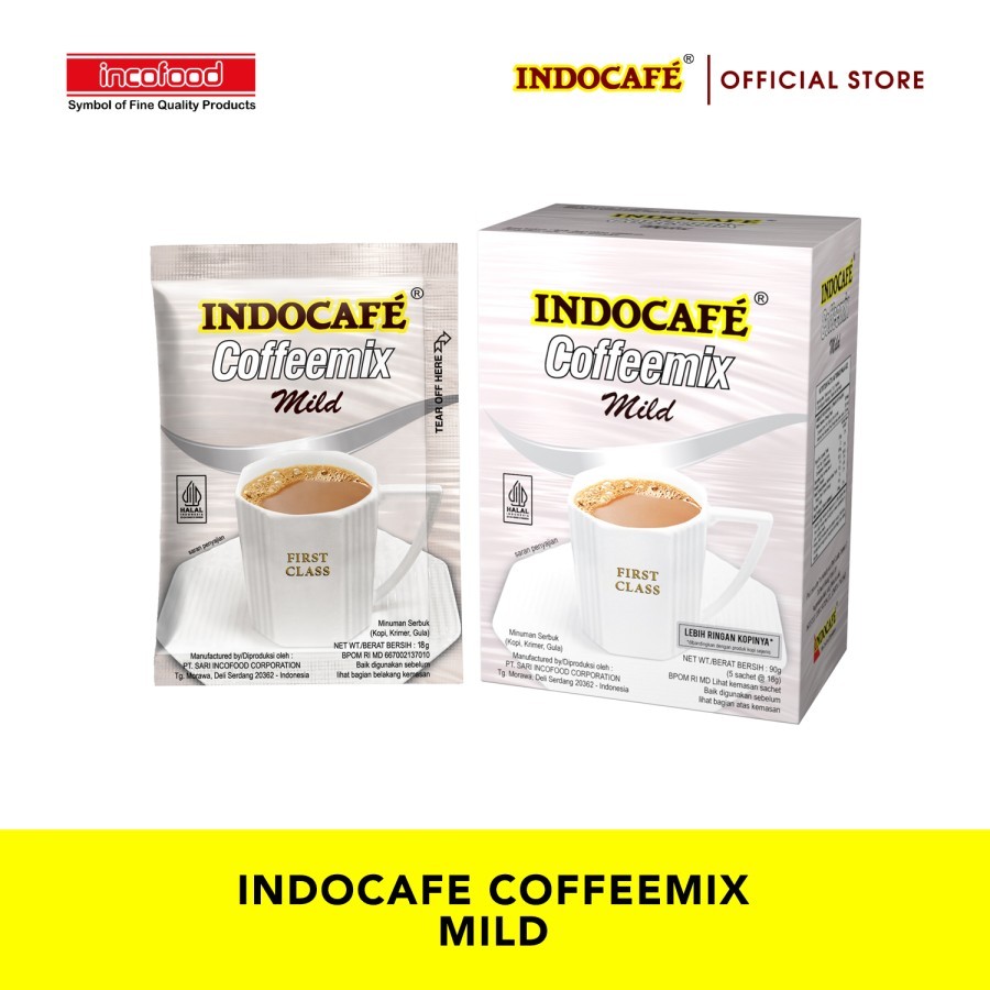 Jual Indocafe Coffeemix Mild Sachet / Rentengan Eceran 1 pax isi 10 ...