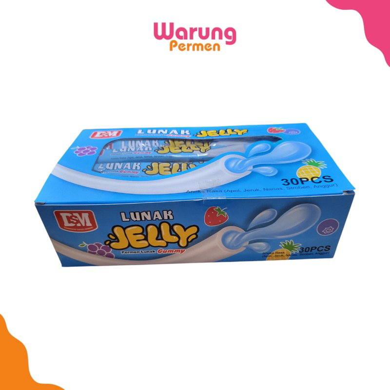 Jual DSM Lunak Jelly Box 30pcs / Permen Lunak Gummy Panjang 30pcs ...