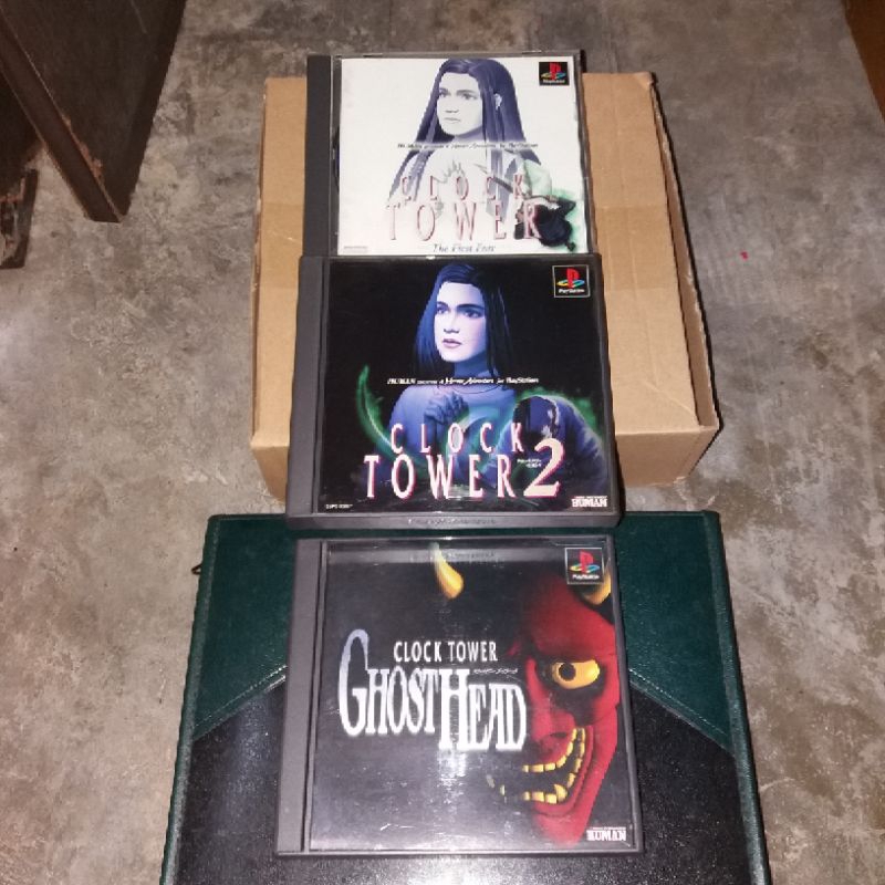 Jual Kaset cd ps1 Clock Tower:the first fear,clock tower 2 dan clock ...
