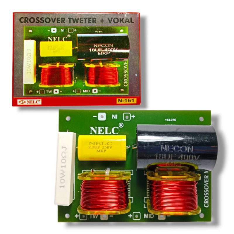 Jual KIT CROSSOVER 2 WAY TWEETER + VOKAL N-161 CROSSOVER PASIF 2 WAY ...