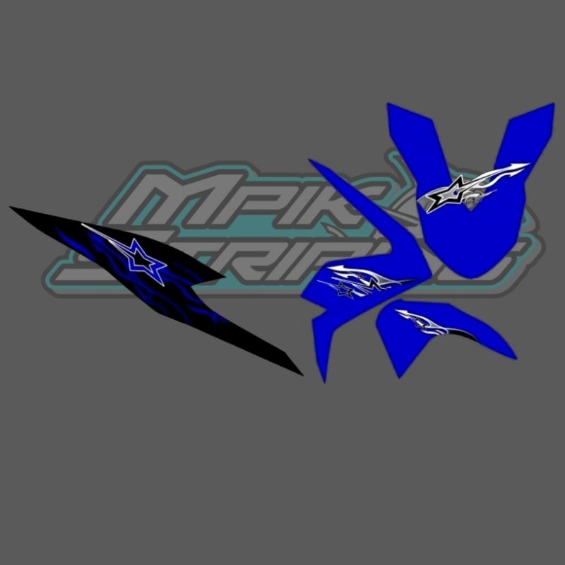 Jual STRIPING STICKER TRANSPARAN BEAT DELUXE MOTIF DESIGN CUSTOM ...