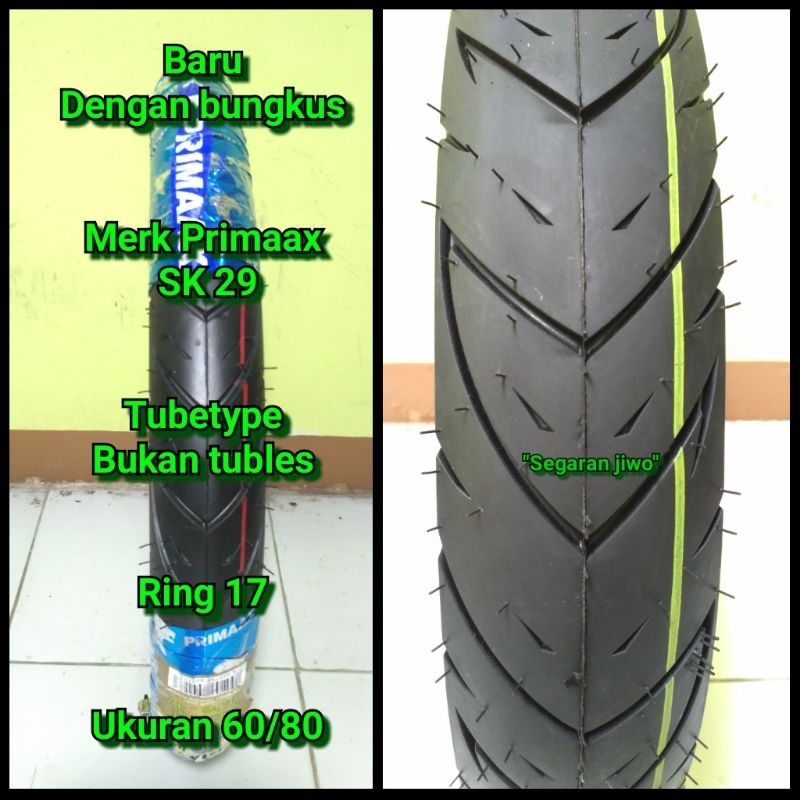 Jual Ban motor ring 17 ukuran 60/80 setara dengan ukuran 2.15 merk ...