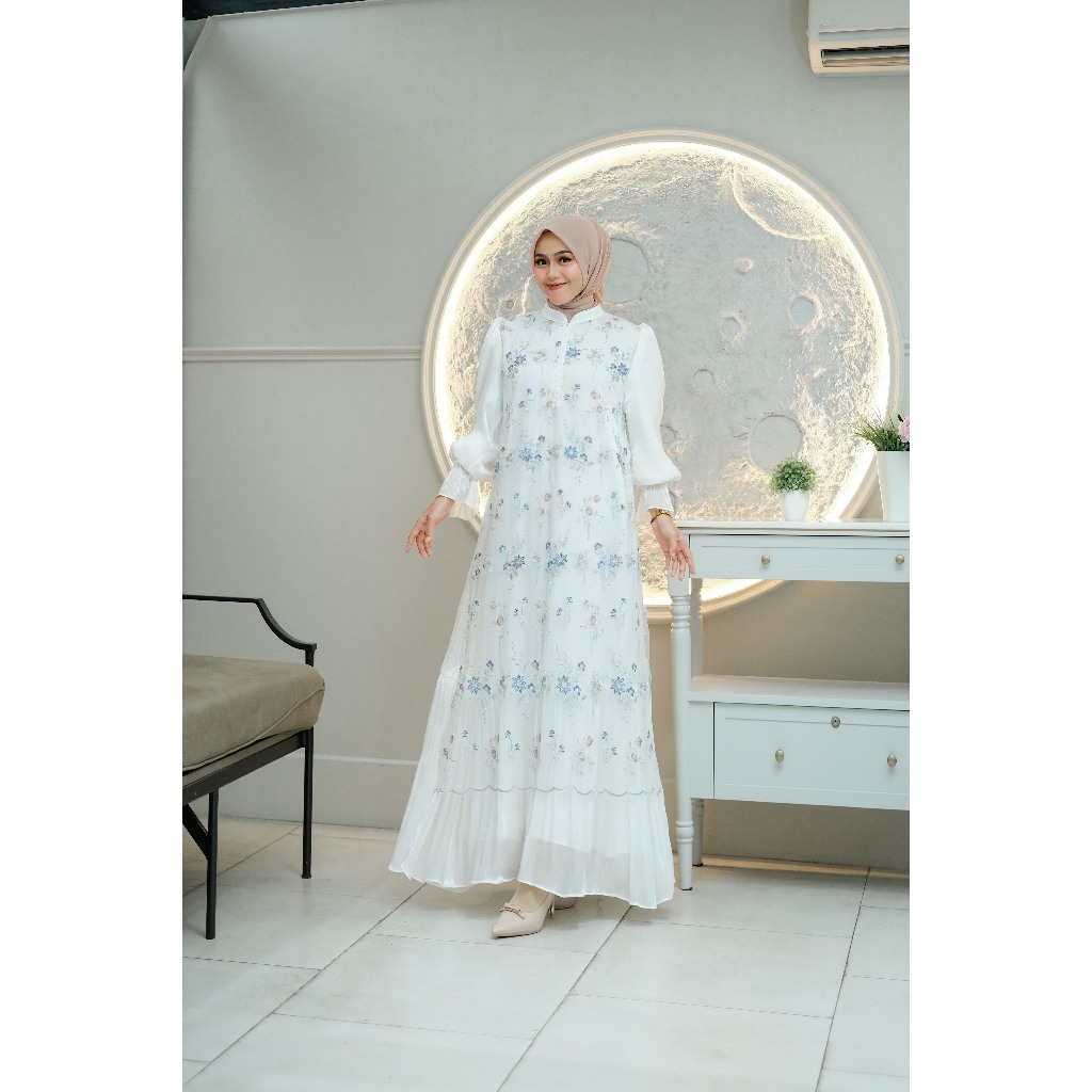 Jual Serayaofficiall DELIA Shimmer Dress Premium Mewah Gamis Terbaru Gamis Simple Elegant Wanita ...