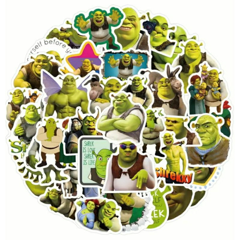 Jual Stiker Pack Shrek Stiker Meme Shrek - Stiker High Quality, Stiker ...