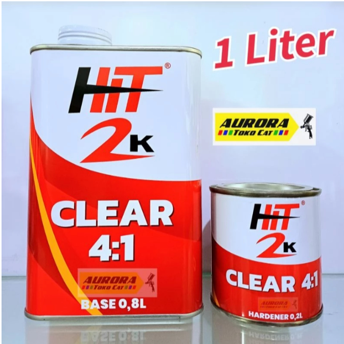 Jual Clear HIT 2K 4100 Pernis Anti Gores 1 Liter 1 Kilo Mengkilap ...