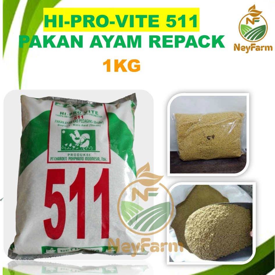Jual Pakan Ayam 511 Kemasan frespack / Kemasan Pabrik 1 Kg (Anakan ...