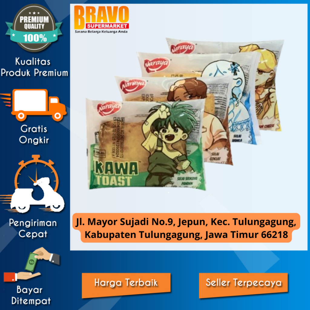 Jual Bravo Supermarket Tulungagung - Naraya Roti Ikawa | Shopee Indonesia