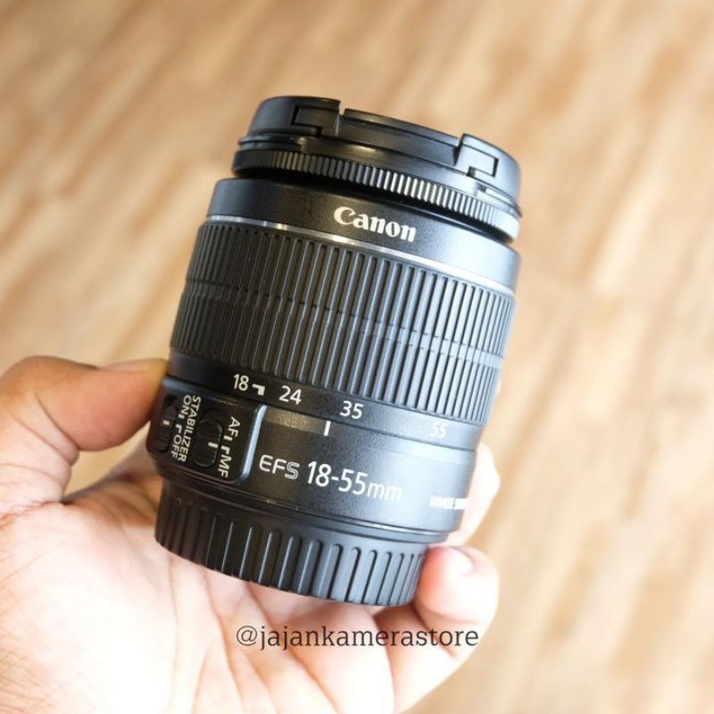 Jual LENSA KIT CANON 18-55MM IS SIAP PAKAI | Shopee Indonesia