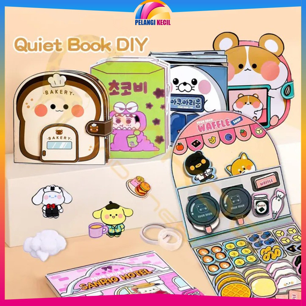 Jual Busy Book Buku Bongkar Pasang Anak Mainan Edukasi / Mainan Quiet ...