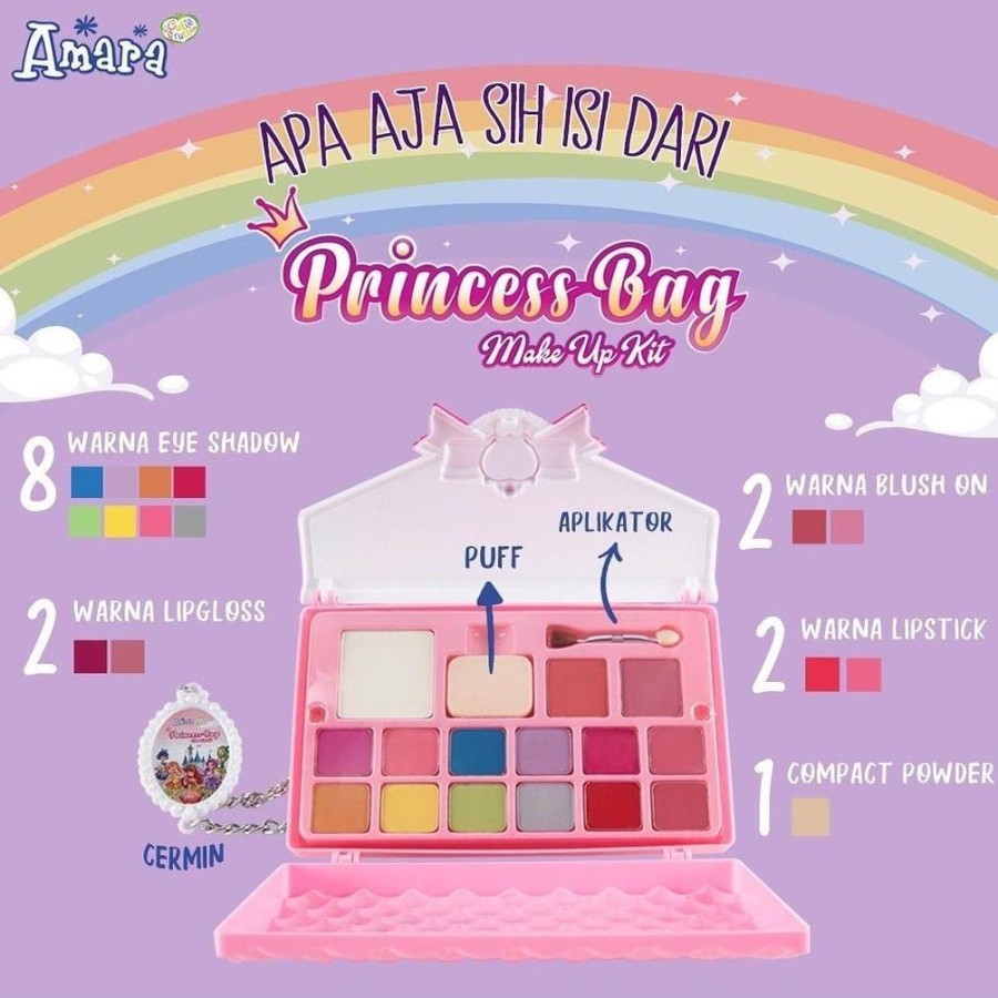 Jual Amara Princess Bag Make Up Kit | Shopee Indonesia