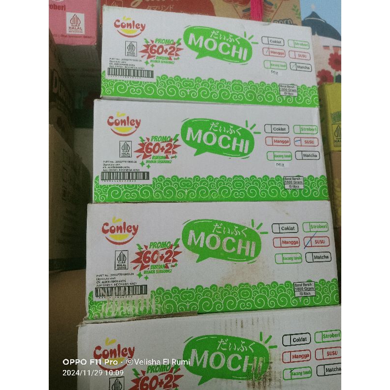 Jual Mochi Mini Conley kemasan Baru 60 Free 2pcs | Shopee Indonesia
