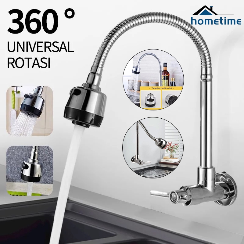 Jual Kran Air Angsa Fleksibel 2 Mode/kran cuci piring putar 360° arah ...