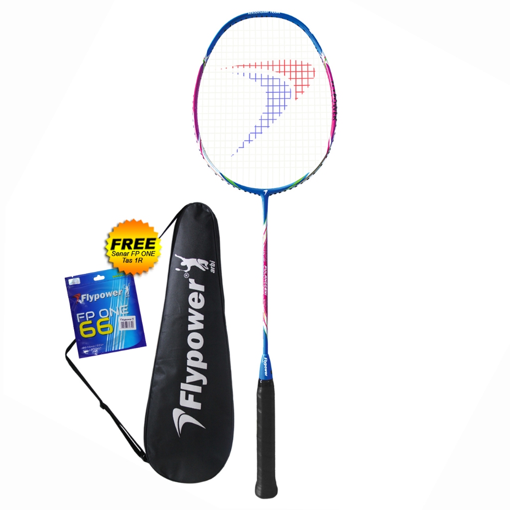 Jual Flypower Pulanggeni Raket Badminton Blue/Purple Free Senar dan Tas ...