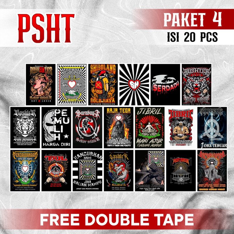 Jual (isi 20) Poster dinding PSHT free double tape / Poster PSHT PAKET ...