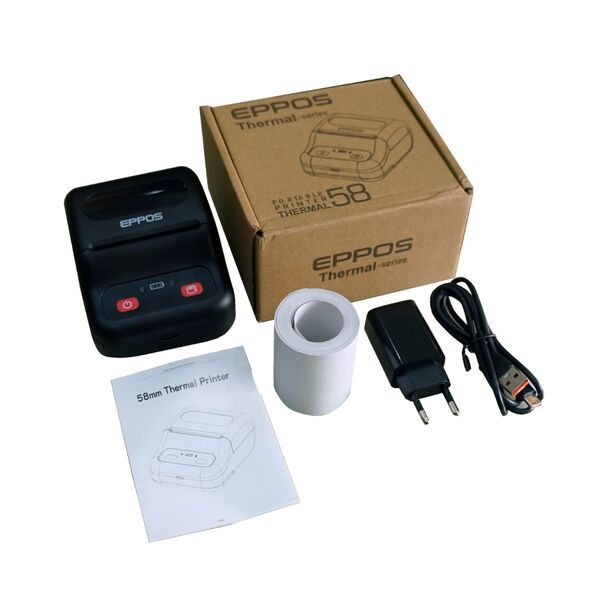 Jual Mini Printer Bluetooth EPPOS EPX588 V.3 cocok untuk alat struk kasir dan resi original dan ...