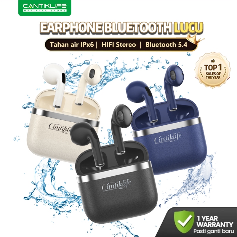 Jual Cantiklife TWS RS-C6 Headset Bluetooth V5.4 earphone yang lucu ...