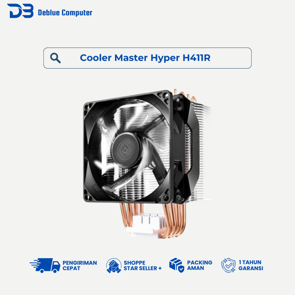 Jual Cooler Master Hyper H411R - CPU Cooler - WHITE | Shopee Indonesia