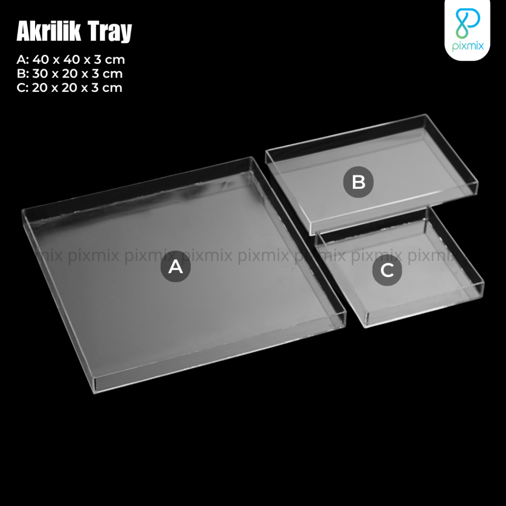 Jual Akrilik Tray Foto Produk / Nampan / Water Tray Table Pixmix ...