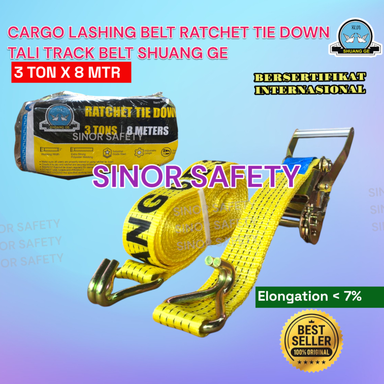 Jual Ratchet Tie Down Tali Track Belt Pengikat Barang Cargo Lashing ...