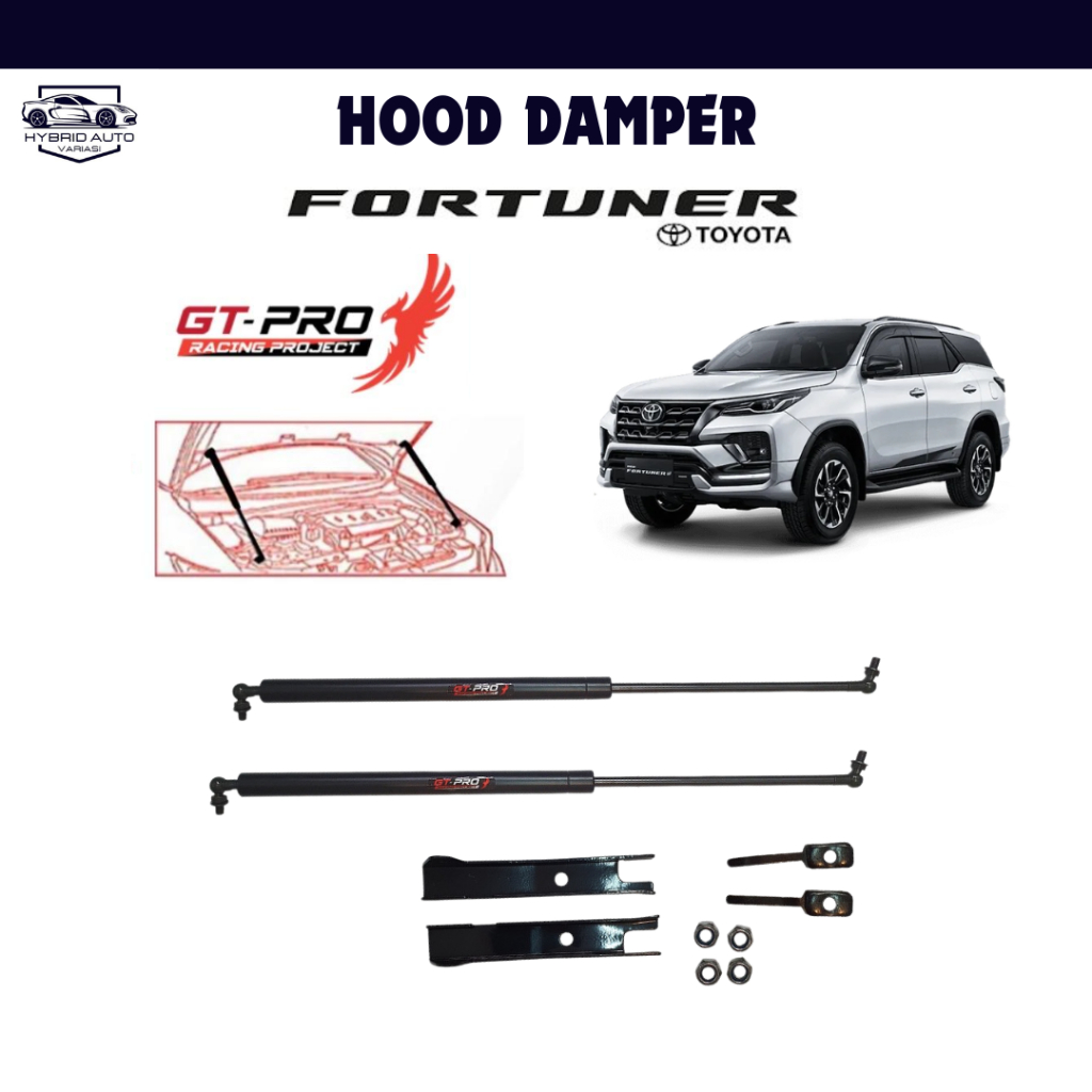 Jual Shock Kap Mesin Hidrolik Hood Damper Fortuner Vrz gr 2016-2024 ...