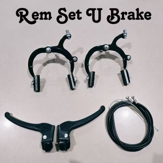 Jual Set Rem Caliper Sepeda BMX U Brake Hitam Sepeda Anak MTB Gunung ...