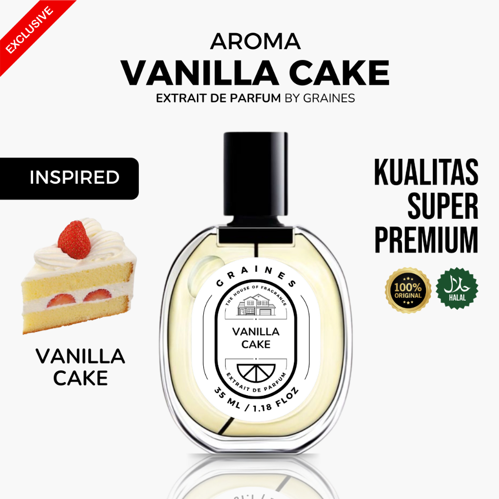 Jual Parfum VANILLA CAKE Tahan Lama Aroma Kue Vanilla by Graines Parfum ...