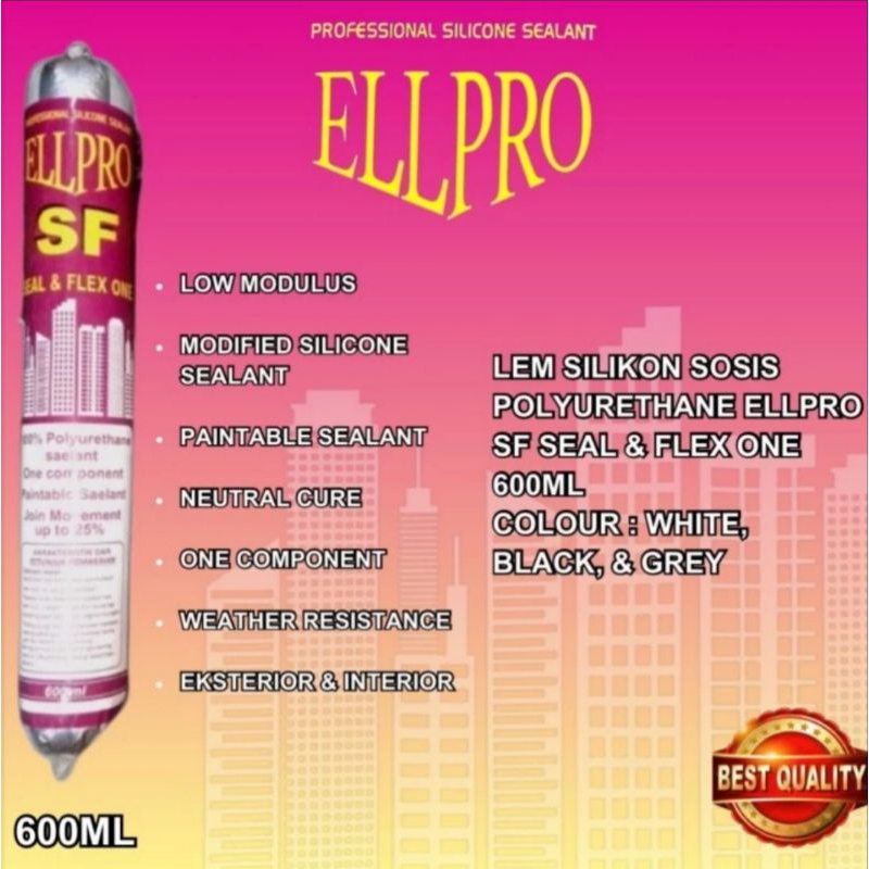 Jual Lem Silikon Sosis PU ELLPRO SF SEAL N FLEX ONE PLUS POLYURETHANE (SETARA BOSTIK) | Shopee ...