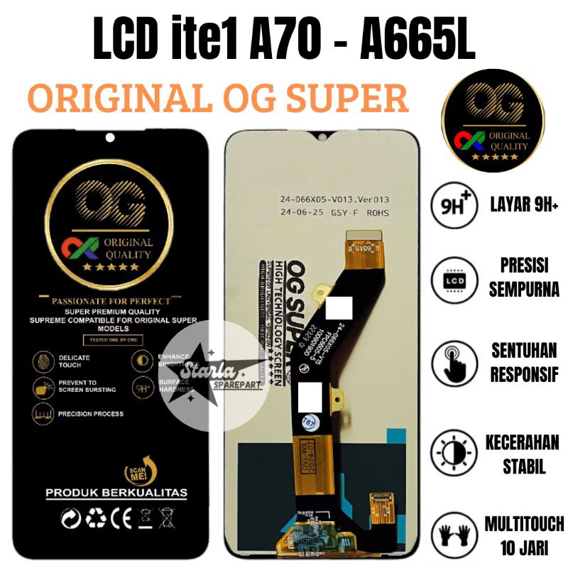 Jual LCD TOUCHSCREEN ITEL A70 - A665L OG SUPER GRATIS LEM+OBENG ...
