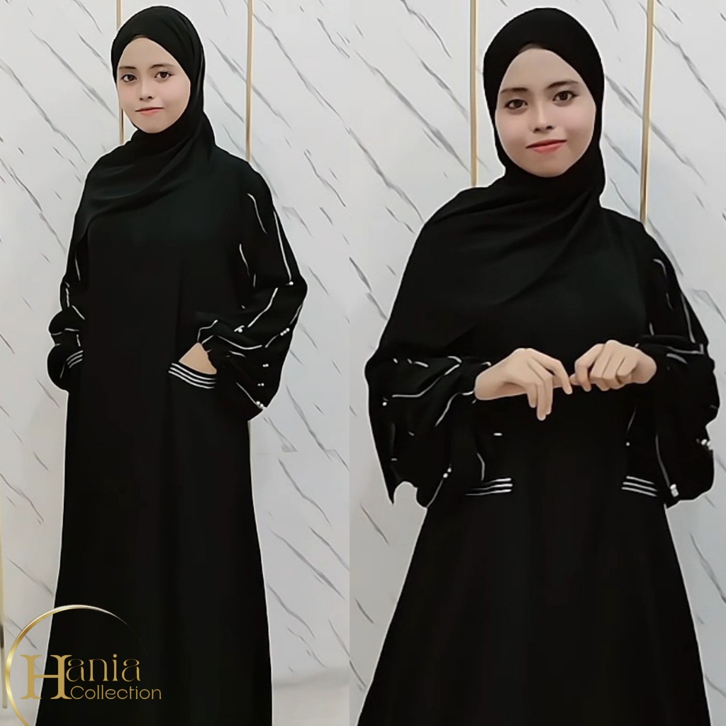 Jual Abaya Hitam Turkey Syaqila Gamis Syari Muslimah Bahan Jetblack ...