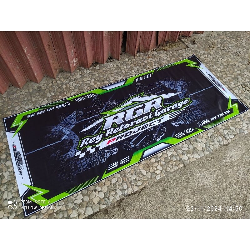Jual BANNER KARPET ALAS MOTOR KONTES CUSTOM | Shopee Indonesia