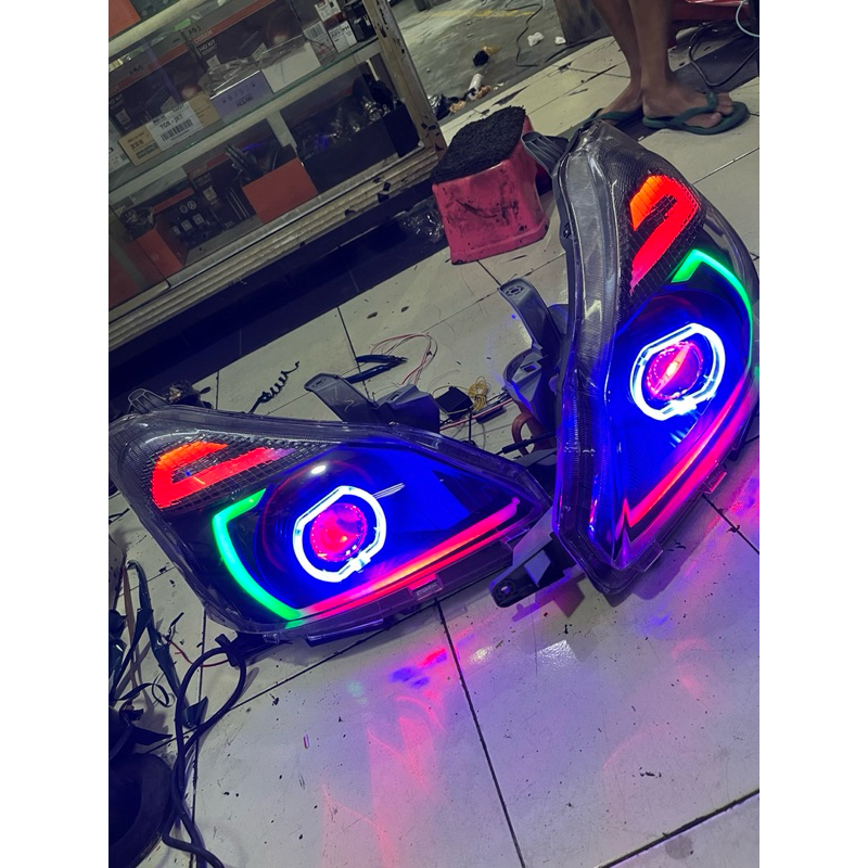 Jual Lampu depan avanza xenia 2012-2015 custom headlamp biled proji ...